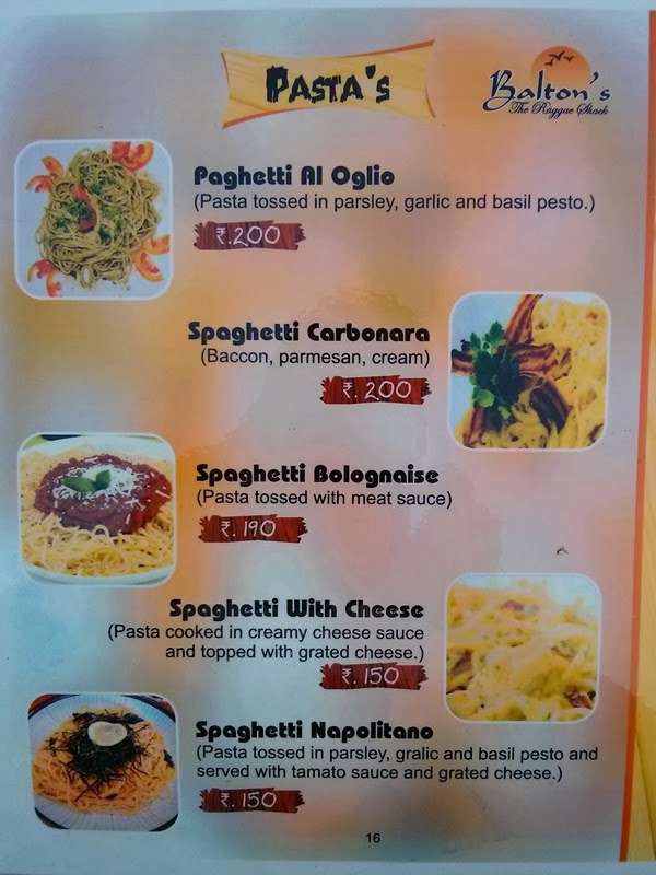 Travel and food tales: Goa - Food, Menus - South Goa (Part 1)