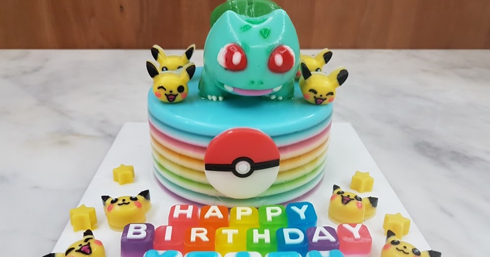 Yochana's Cake Delight! : Bulbasaur Pokemon Go jelly