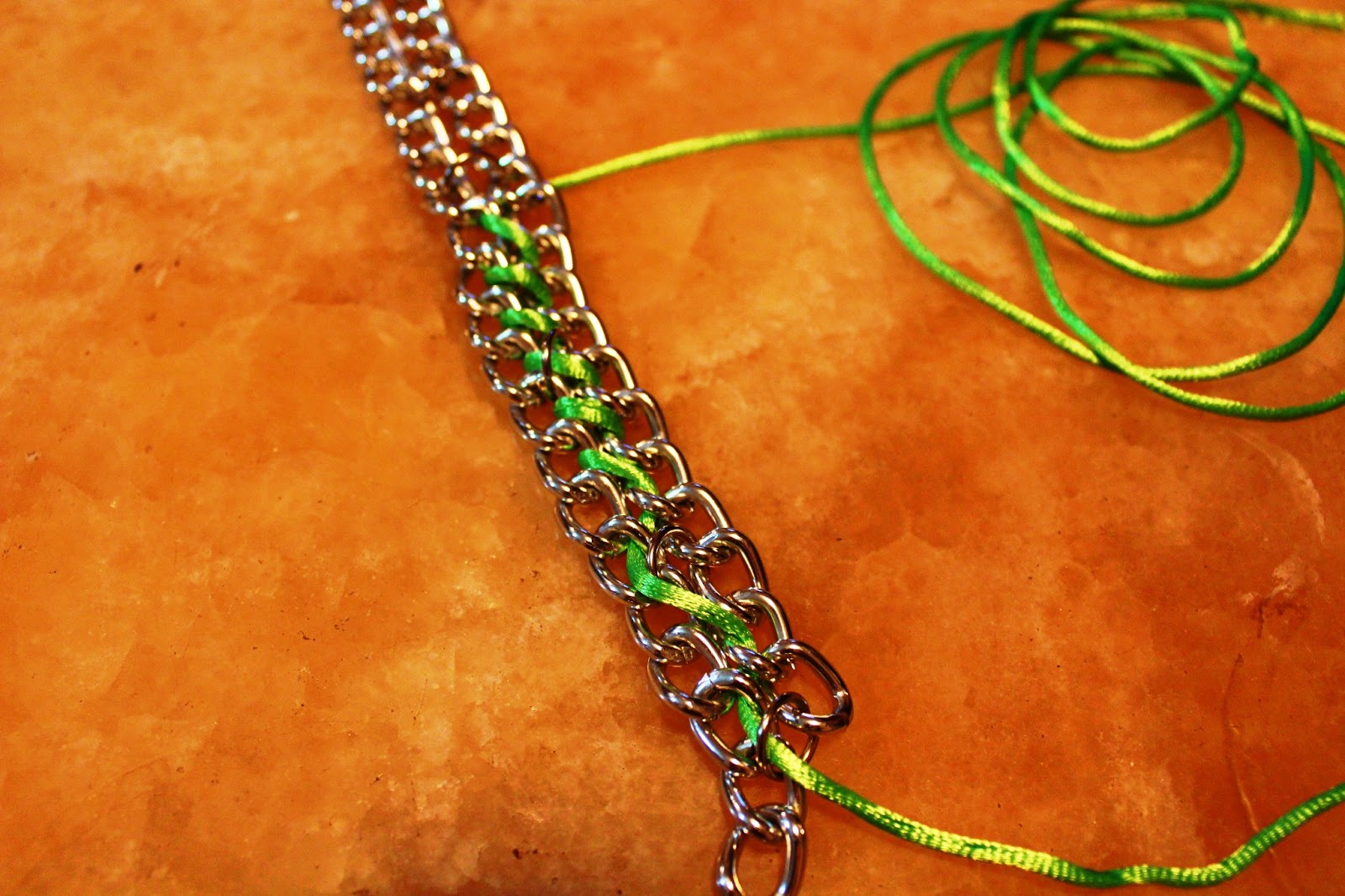 Miss J's style diary: D.I.Y. Chain braided collar necklace