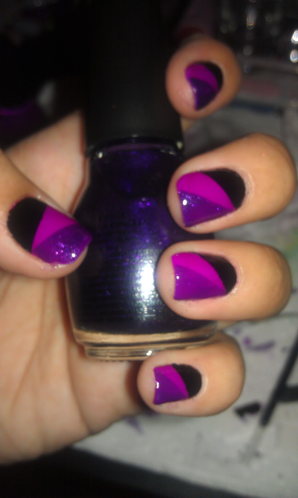 Gnarly Nails: Patchwork nails!