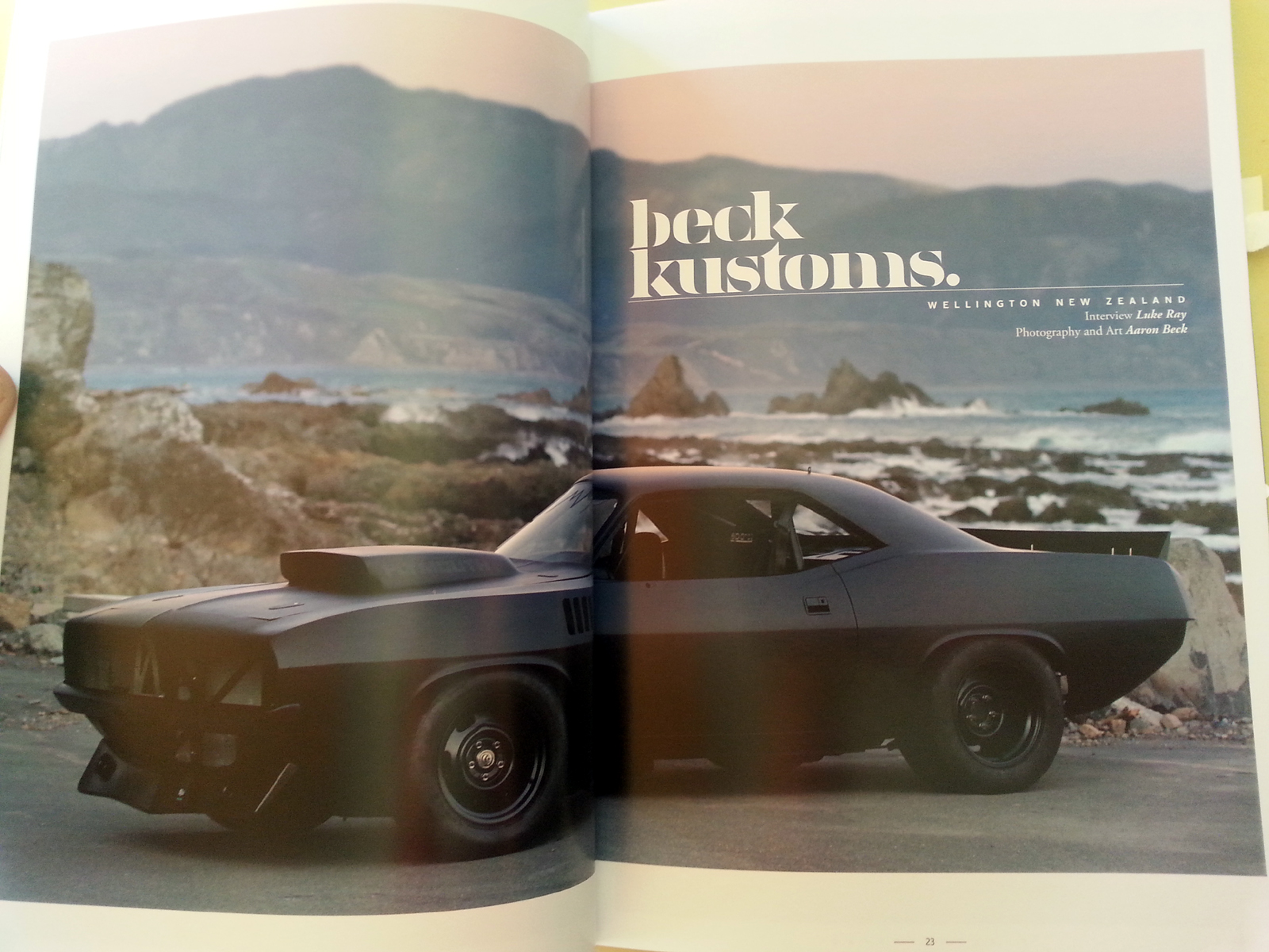Just A Car Guy: Fuel magazine did a feature on Beck Kustoms Barracuda