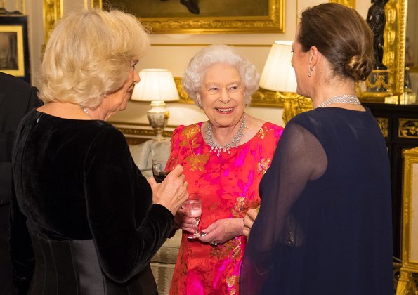 Queen Elizabeth hosted a dinner for Aga Khan at Windsor Castle