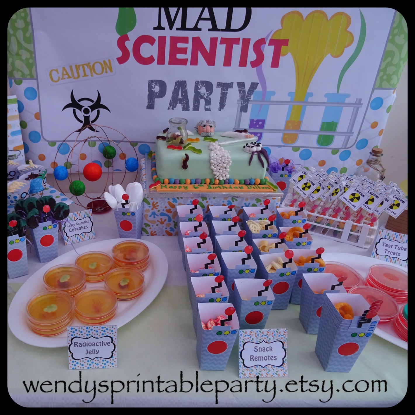 Wendy's Printable Party: Dillon's Crazy Mad Scientist Party!!