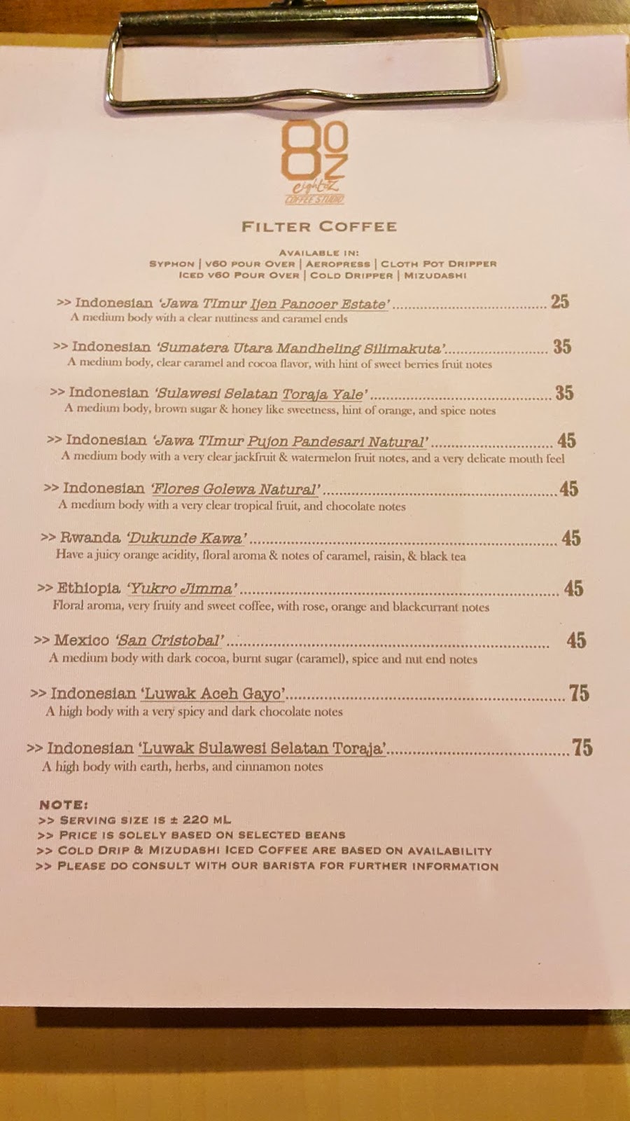 amourpixie : (Review) 8 OZ Coffee Studio