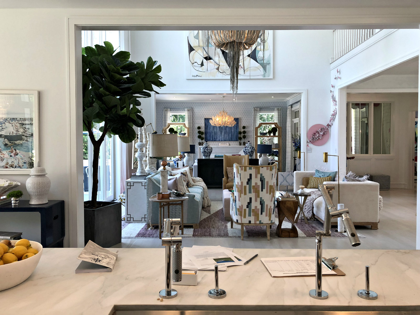 Hampton Designer Showhouse Tour (Interior Spaces) - Calypso in the Country