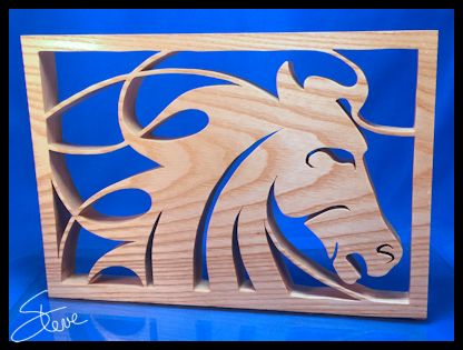 Scrollsaw Workshop: Mustang Scroll Saw Pattern.