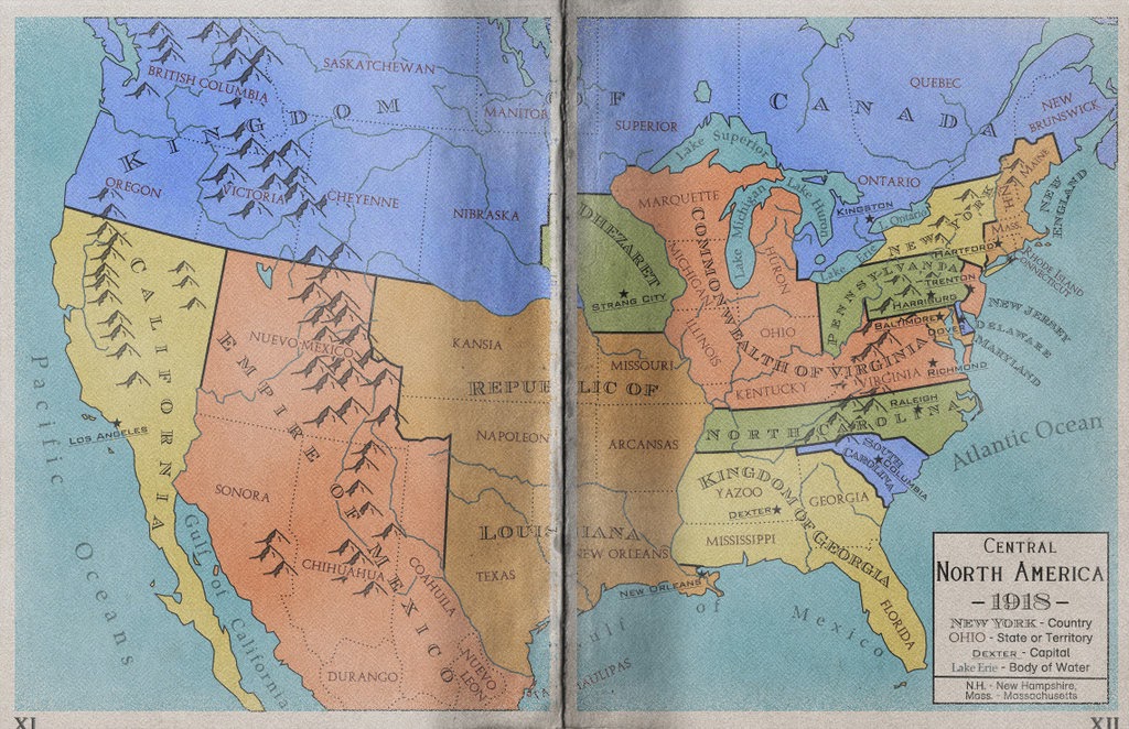 Alternate History Weekly Update: Map Monday: American Quilt by Jordan Penny