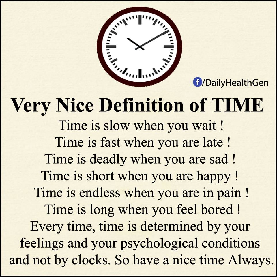 PSYCHABLES: When do we consider that time is very important?