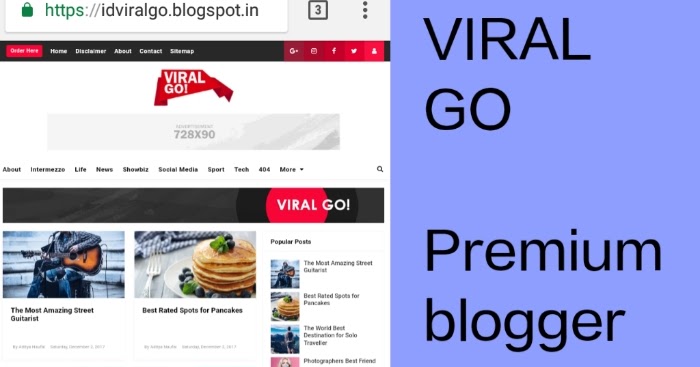 Viral Go Blogger Template New Version - Gourab Design