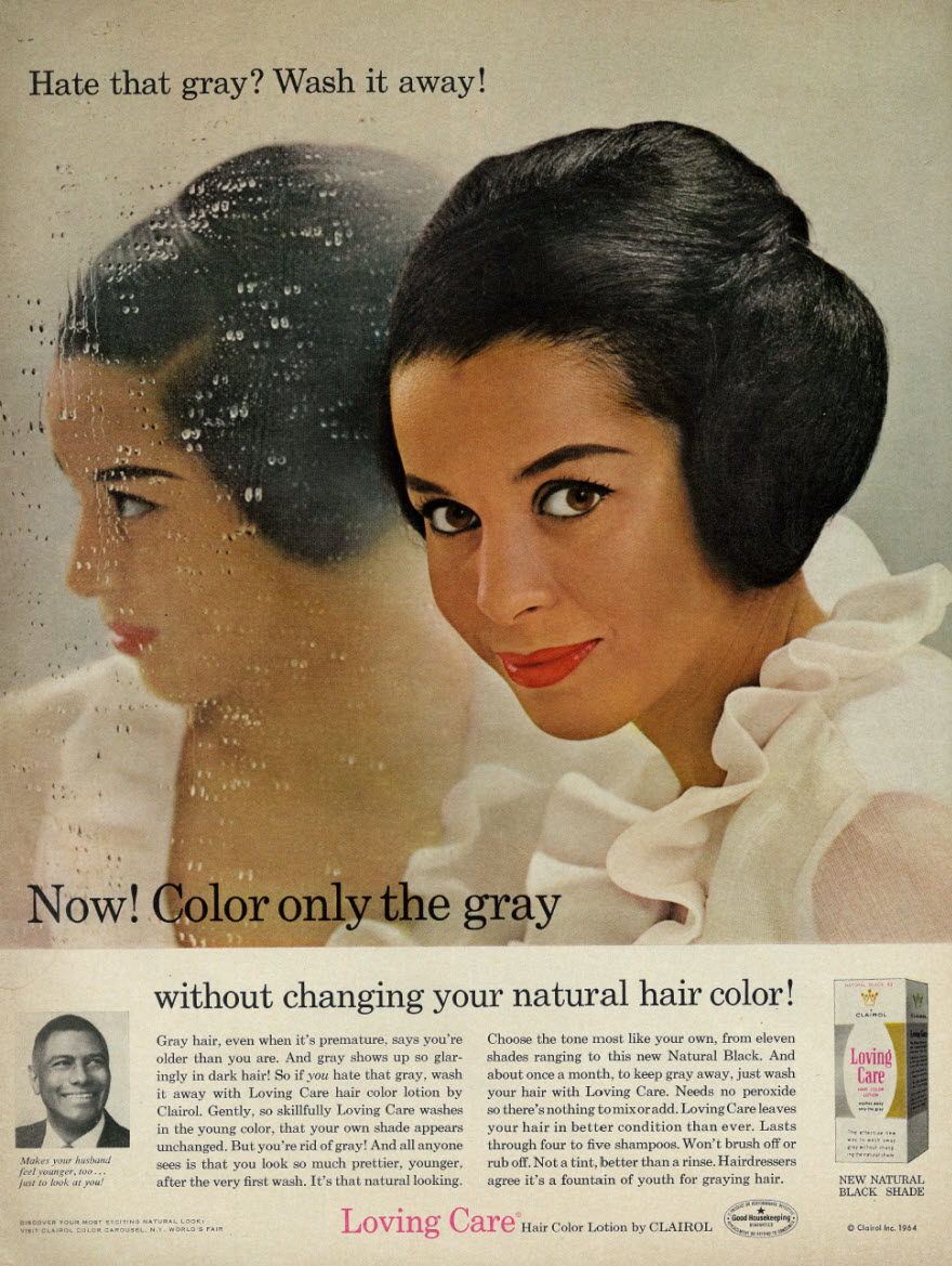 "Hate That Gray? Wash It Away!..." – These 1960s Ads For Hair Color ...