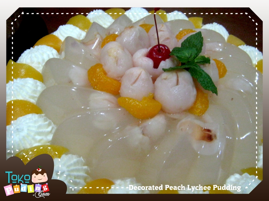 Peach Lychee Pudding | D'licious