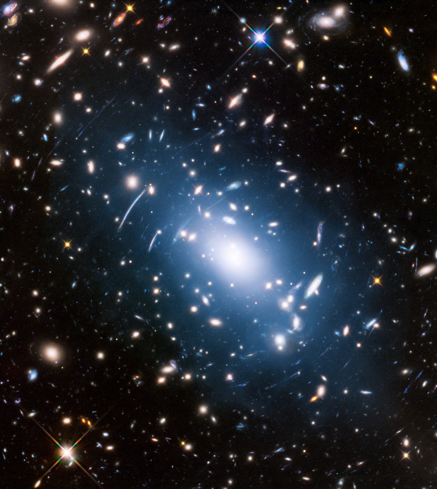 Faint glow within galaxy clusters illuminates dark matter - Window on ...