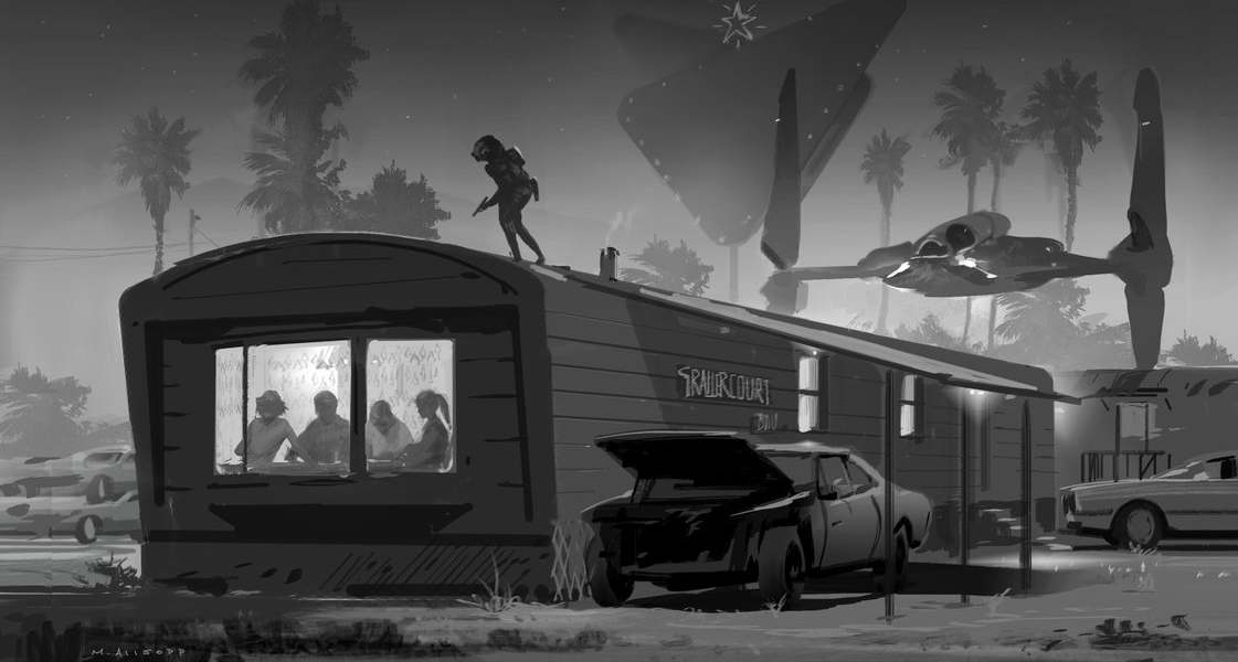 Wonderful "The Last Starfighter" Sequel Concept Art By Matt Allsop ...