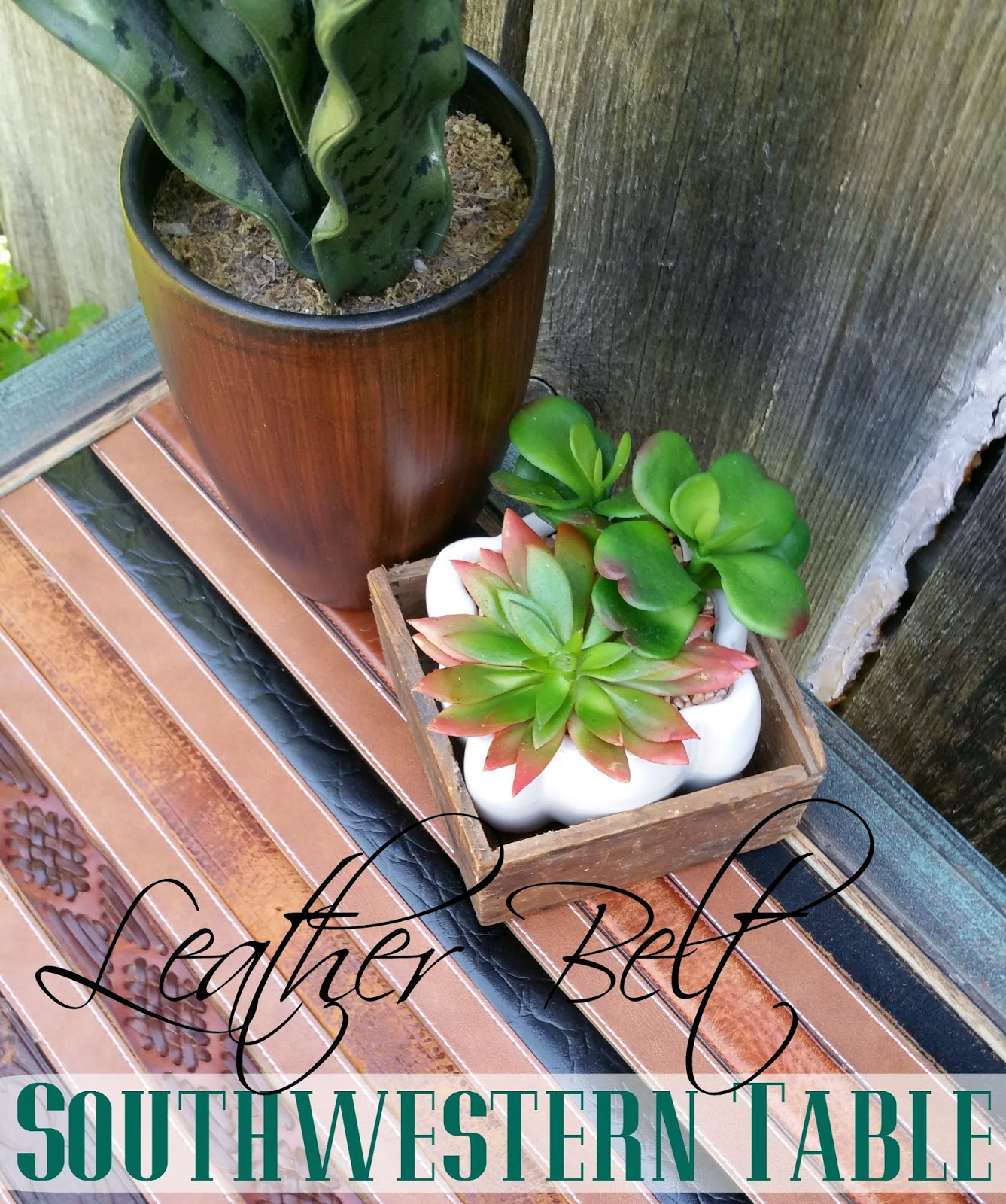 Southwestern Leather Belt Table | Redo It Yourself Inspirations ...