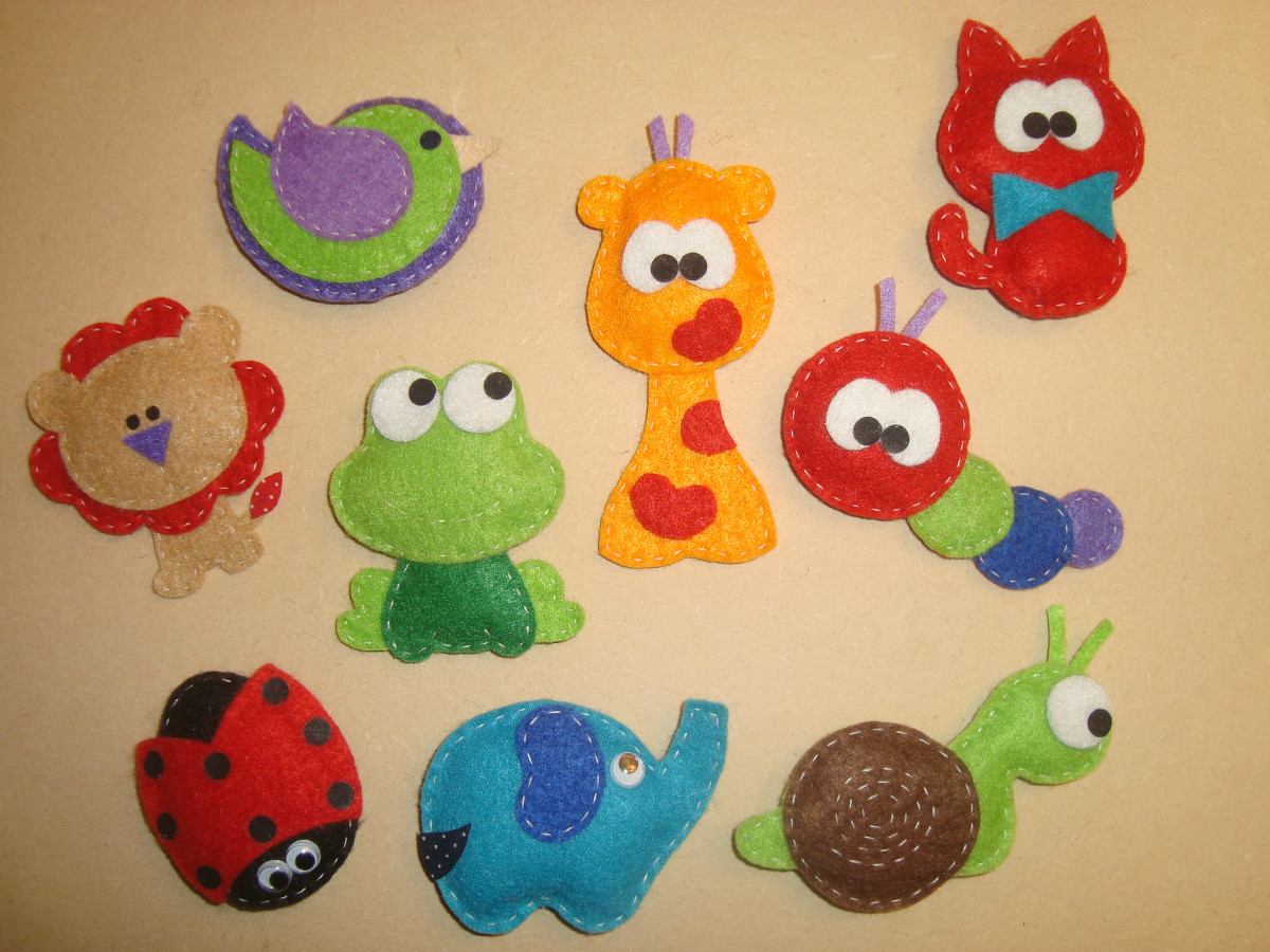 Bichinhos de feltro - Ver e Fazer