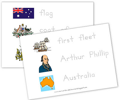 Free Printable Australia Day Learning Packet