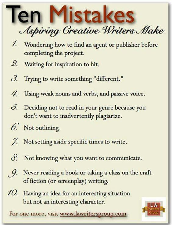 The Blog of Bryan C. Laesch: The Ten Supposed Mistakes Aspiring ...