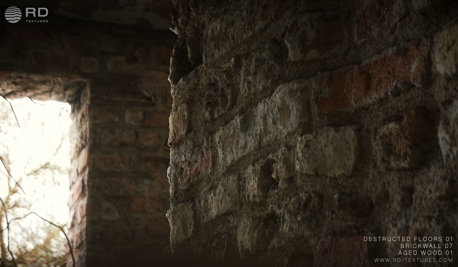 Real Displacement Textures | DESTRUCTED FLOORS Pack 01 | Computer ...