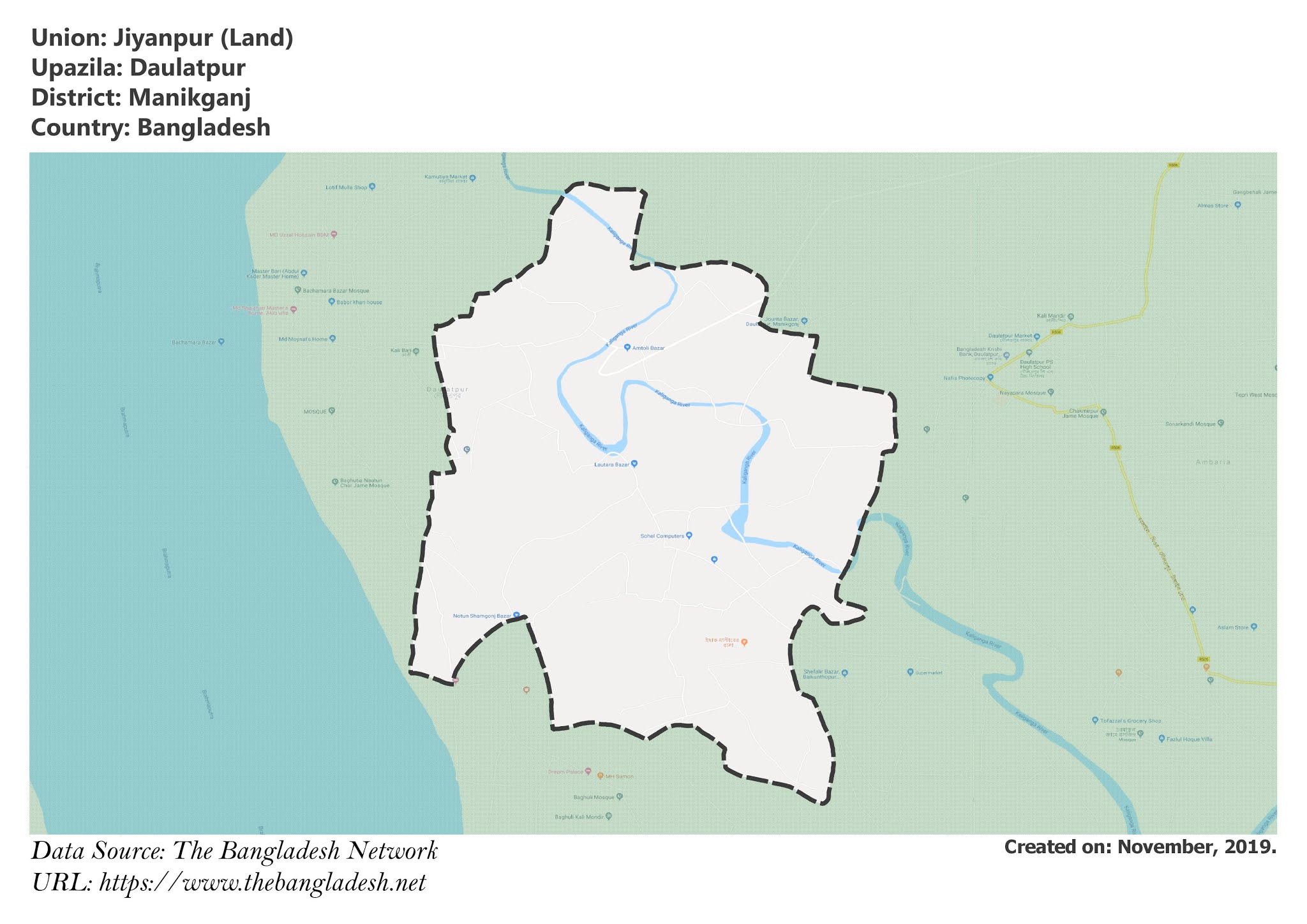 Jiyanpur Union, Manikganj