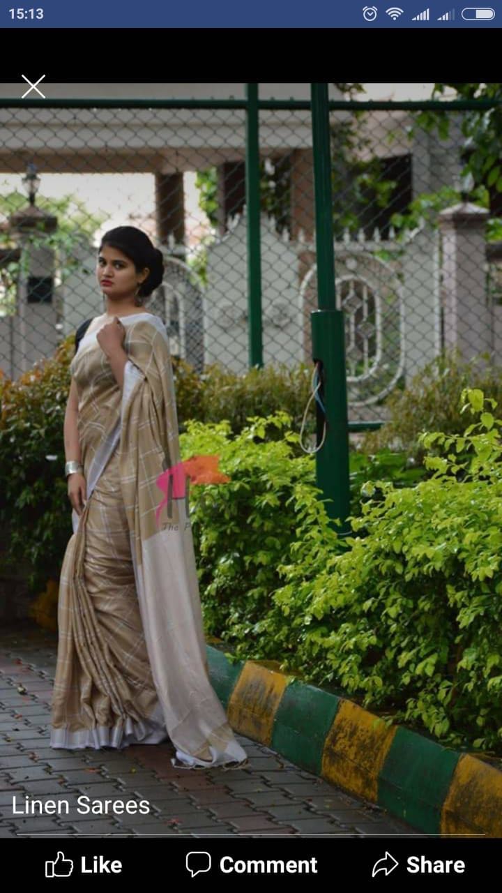 LINEN WITH NICE CHEX PRINT - FashionZone