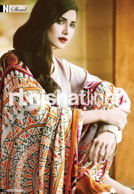 Nishat Linen Winter Shawls 2012-2013 | Asian Clothing