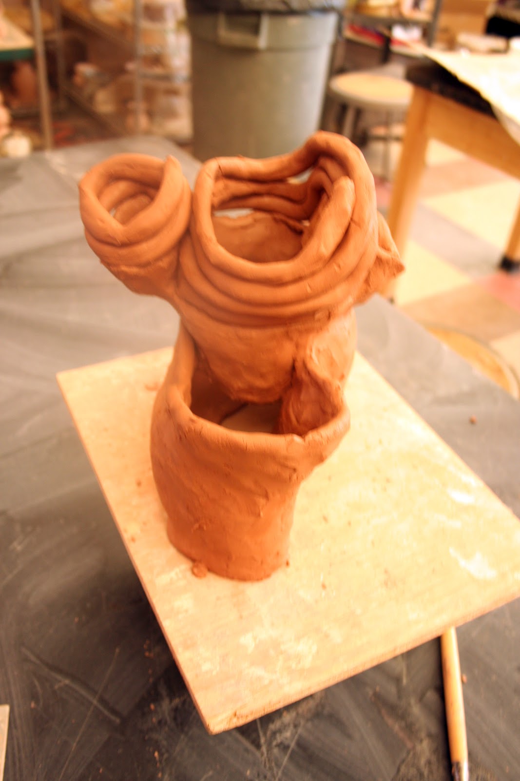 Clay shares: Abstract coil nature project