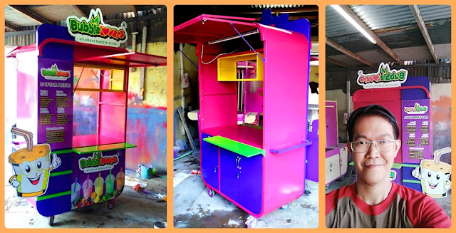 Gerobak Minuman Bubble Rp 5.900.000 | Gerobak Unik Bandung