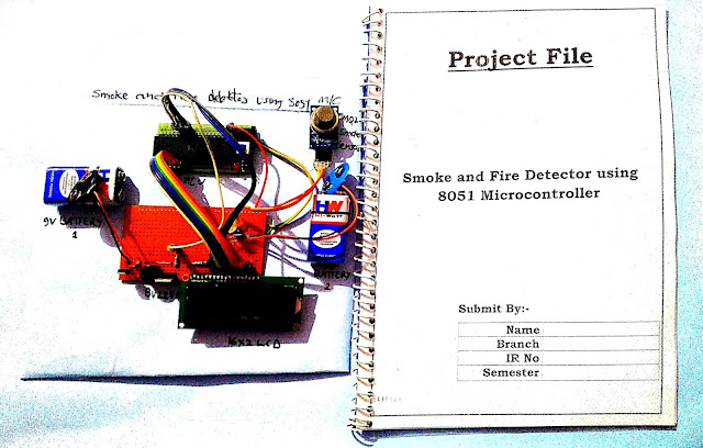 Smoke and Fire Detector using 8051 Microcontroller