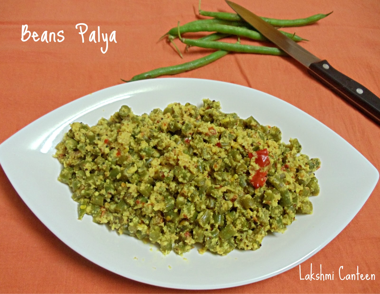 Lakshmi Canteen Beans Palya Coconut Based Beans Dry Curry Udupi Special