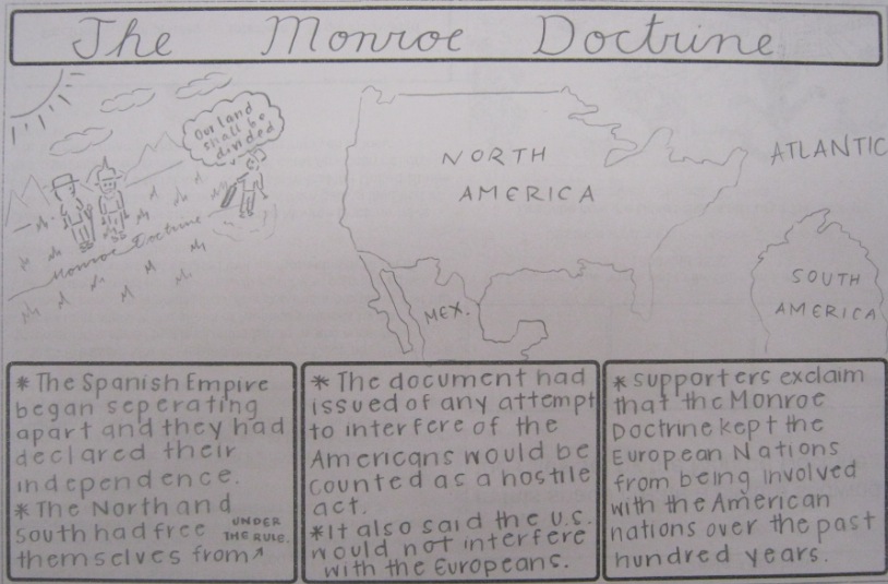 Mr Gray History: Student Work - Monroe Doctrine