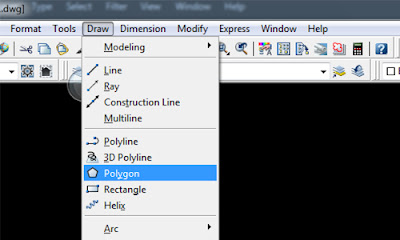 Civil Engineering: bagaimana menggunakan polygon di autocad