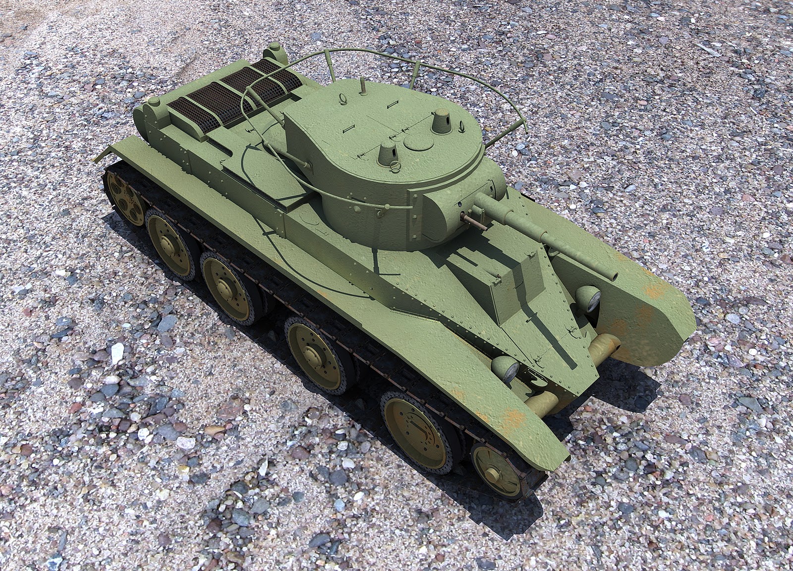SketchUP Power 草圖力量: The Russian BT-5 LIGHT TANK 蘇聯BT-5輪履兩用輕戰車