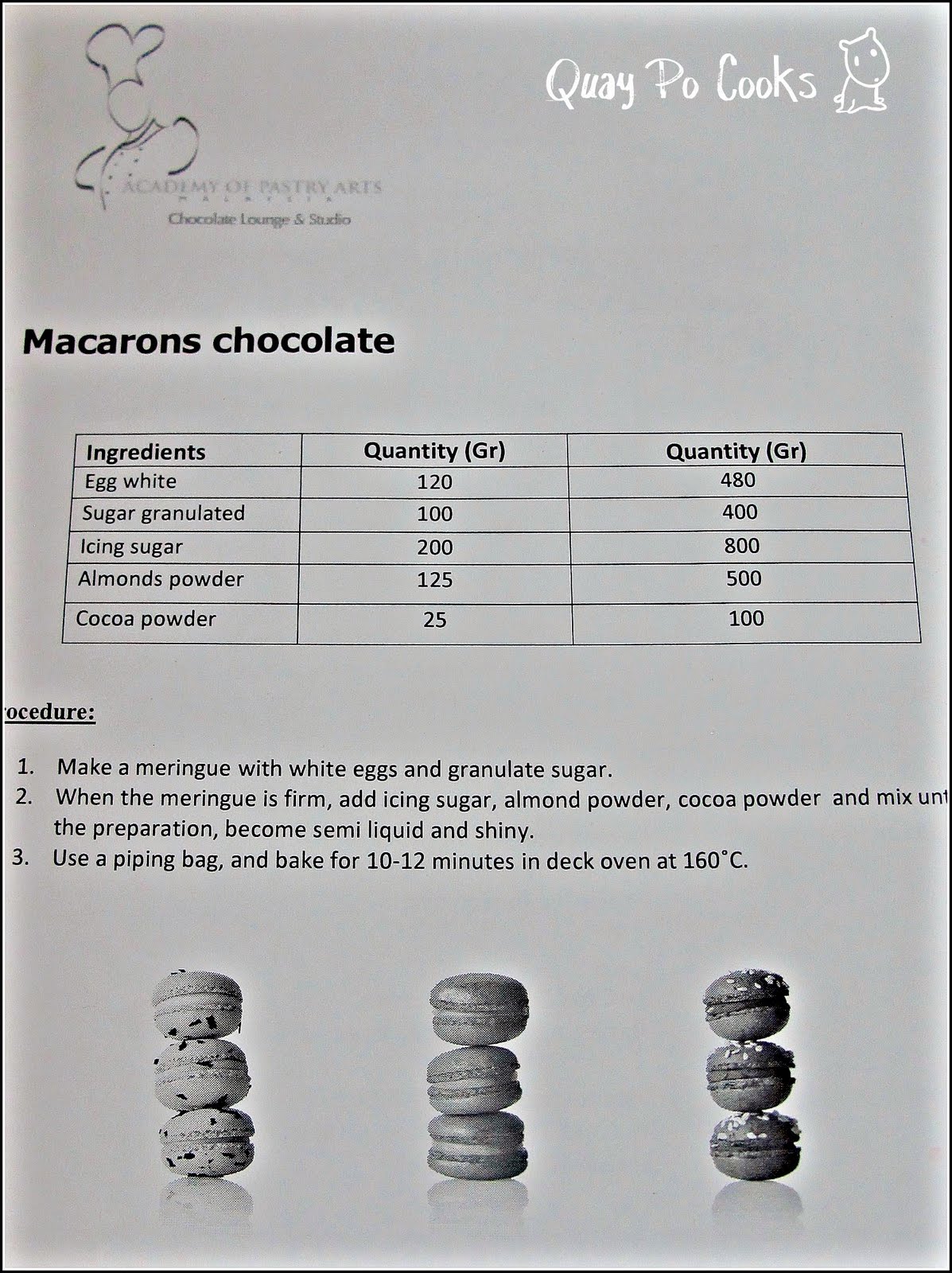 Quay Po Cooks: My macs became a platter of "Dolly Partons"
