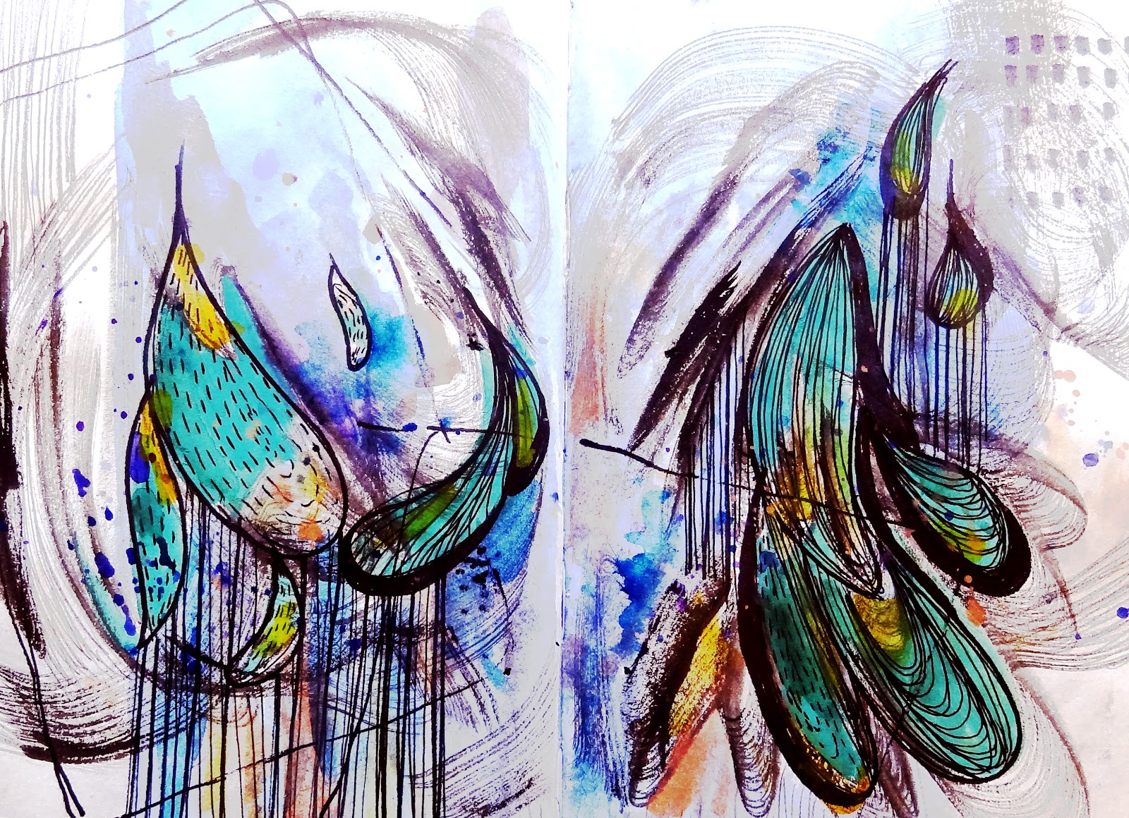 BOOK OF FRAGMENTS | ART SERIES ( ABSTRACT ILLUSTRATIONS P1 - U1 ...