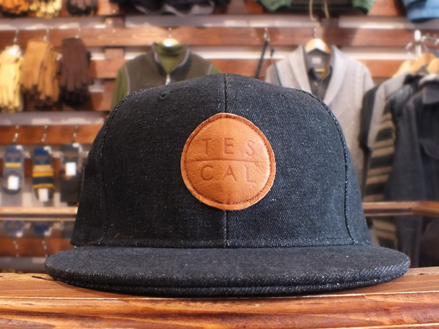 TES CALIFORNIA LEATHER WAPPEN DENIM CAP
