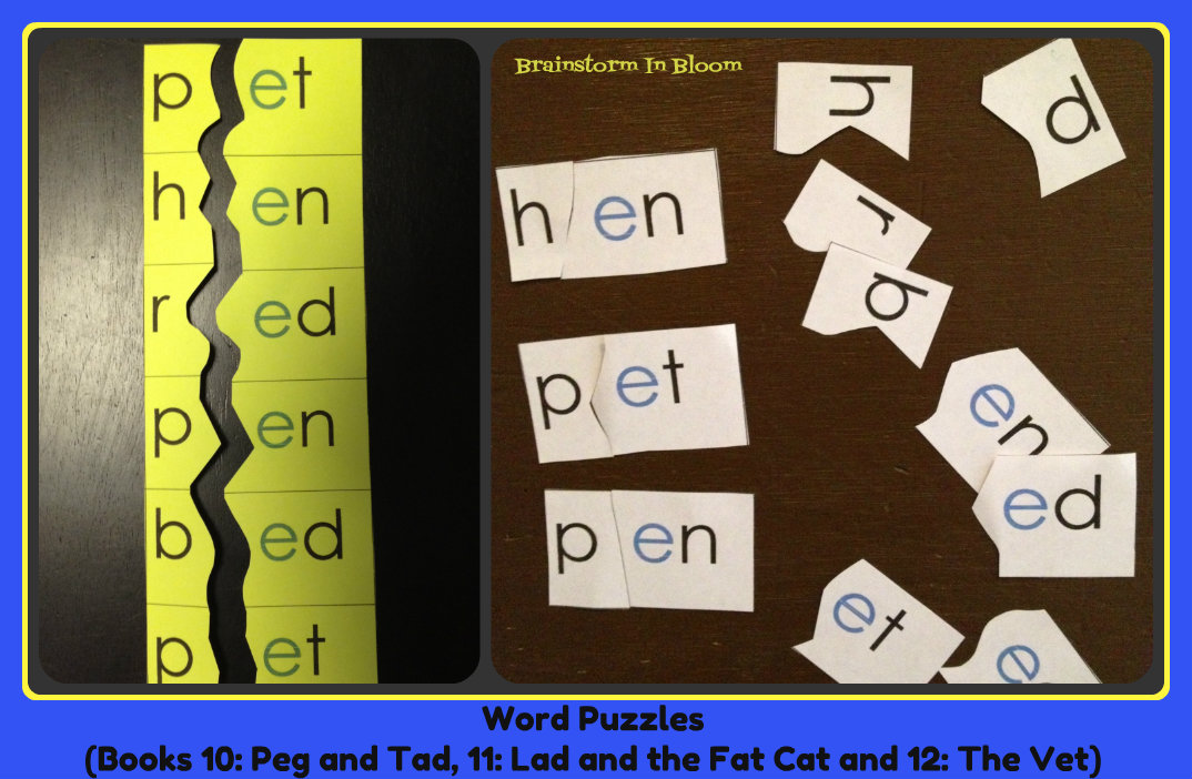 Brainstorm in Bloom: Bob Book Games for Set 1 {Collection 1 Books 1-12}