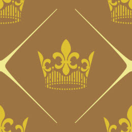 Stained Glass Royal Crown Pattern ~ painting on glass