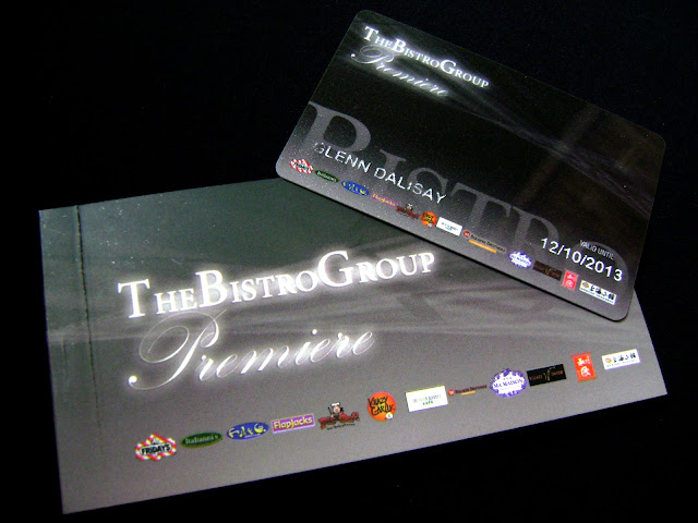 The Bistro Group's Premiere Card ~ thestrollingspoon