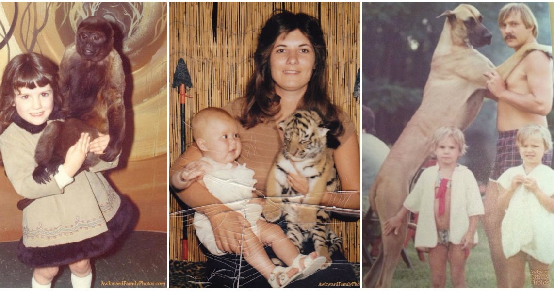 40 Totally Awkward Family Pet Photos ~ Vintage Everyday
