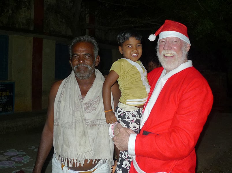Christmas Thatha Visits our Evening Study Centres ~ RELIEF PROJECTS India