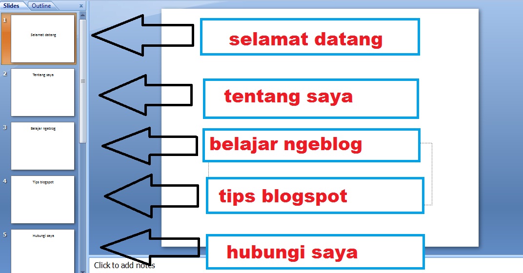 Cara membuat hyperlink di Power Point - Mari Berbagi