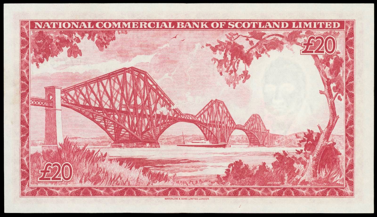 20 Pound Sterling Note 1959 National Commercial Bank of Scotland ...