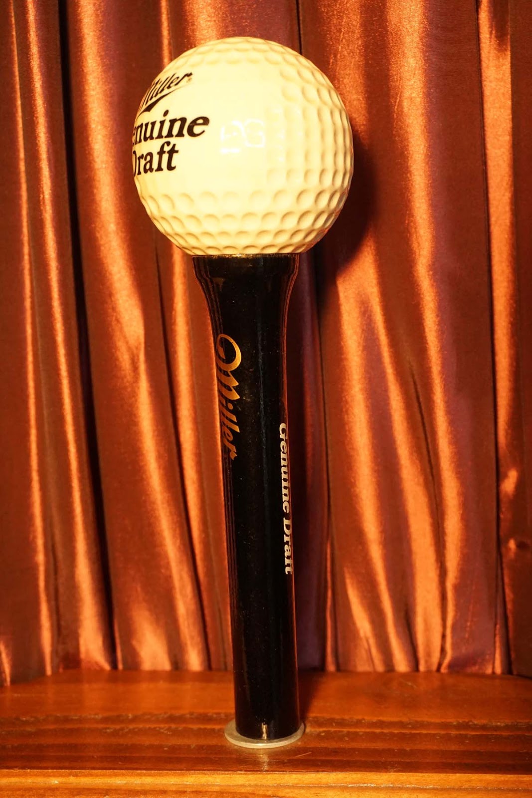 Tap Handle #654: Miller - MGD Golf Ball and Tee