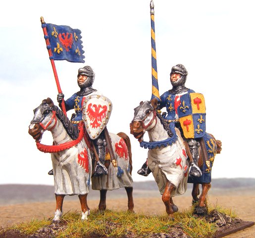 Miniature Soldiers: French knights and crossbowmen