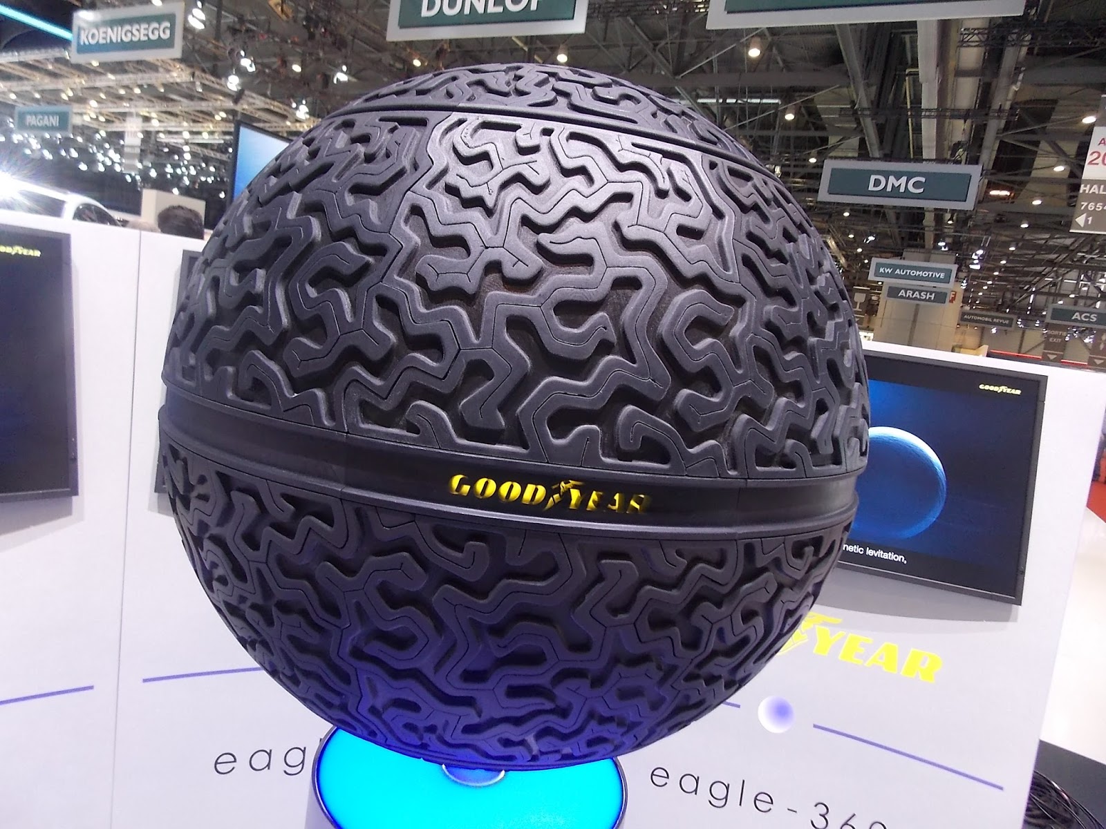 Voiture du Futur: Goodyear Eagle 360 : le pneu du futur qui fout les boules