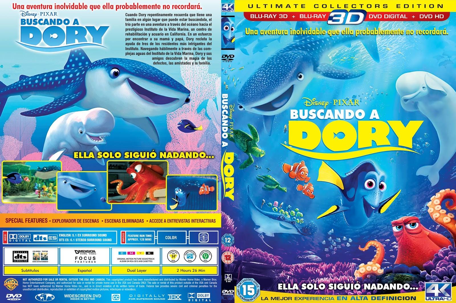 Cover Buscando A Dory Dvd