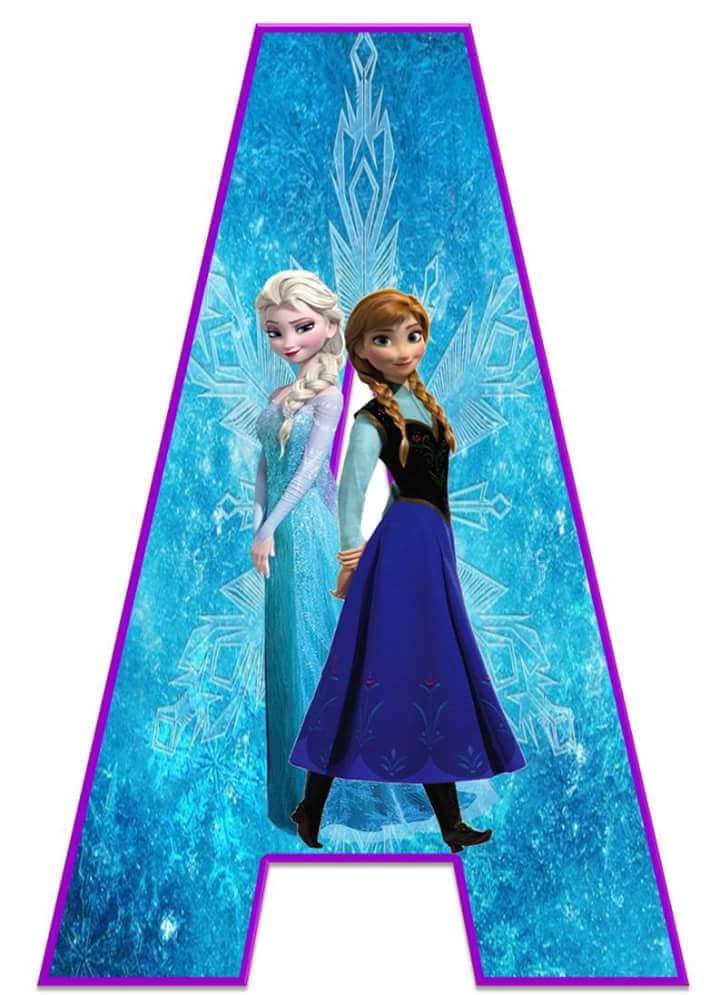 Frozen Letters Printable