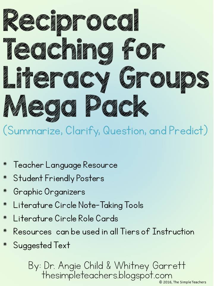 The Simple Teachers: Reciprocal Teaching UPDATE!