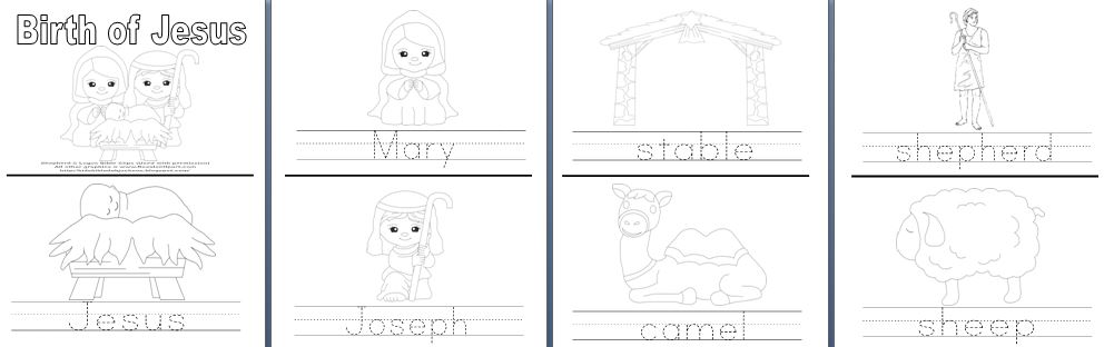 Birth of Jesus File Folder Game & More | Bible Fun For Kids