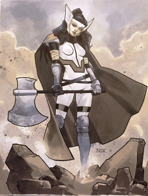 Marvel Comics of the 1980s: Sif by Mahmud Asrar